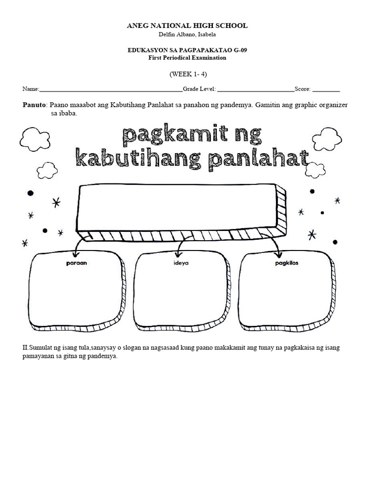 First Periodic Exam. (Esp 9) | PDF