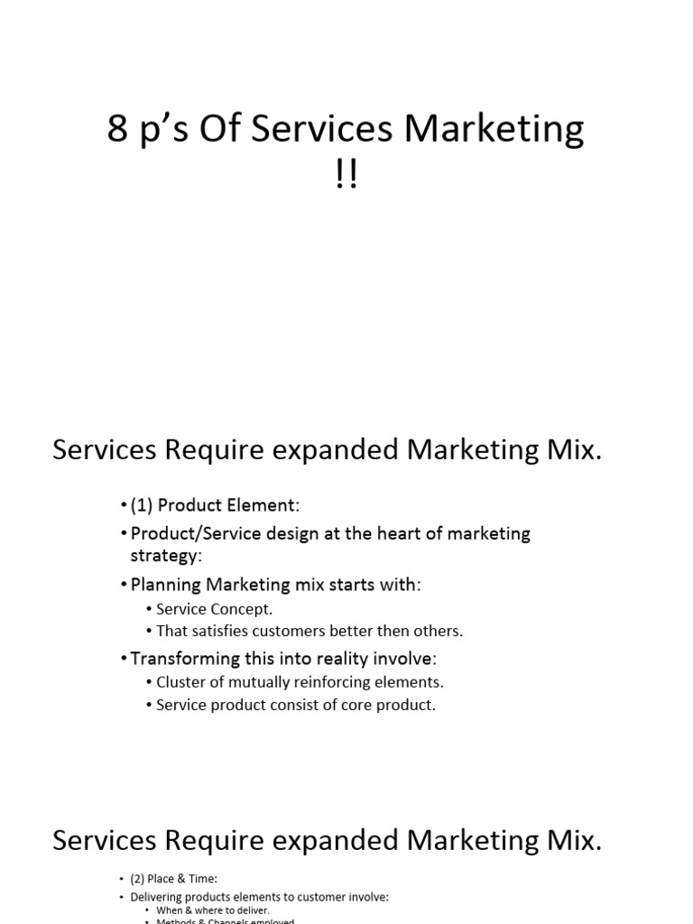 8 P's of Marketing | PDF | Marketing | Pricing