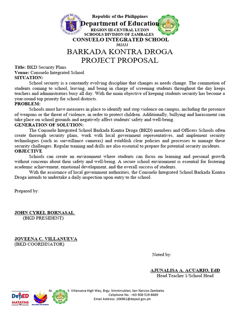 Project Proposal BKD | PDF