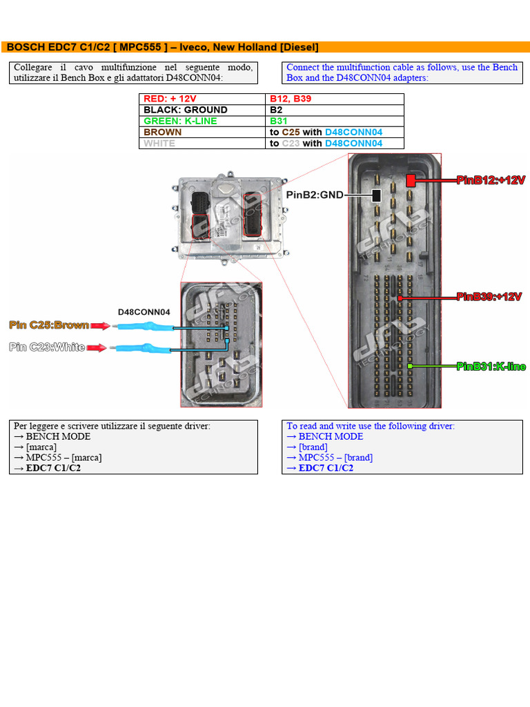 EDC7 C1/C2 Wiring Instructions | PDF