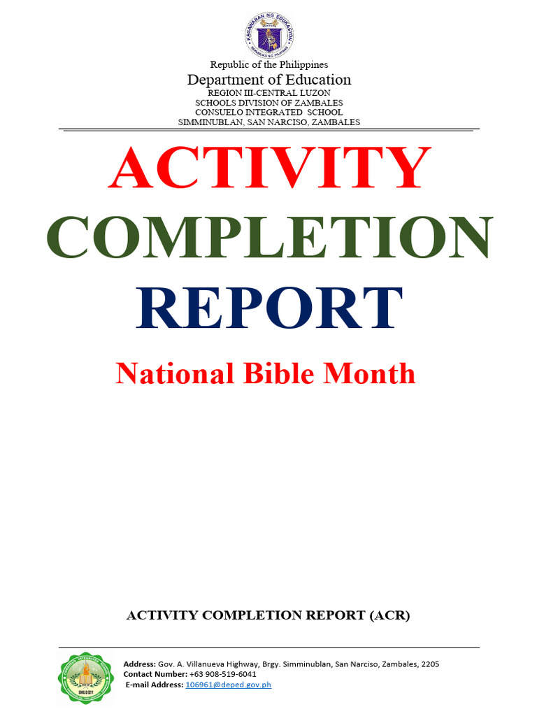 ACR Bible Month | PDF