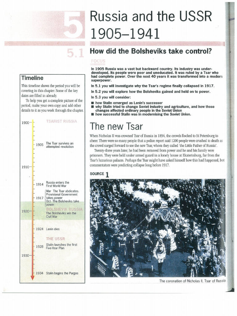Russia and The USSR 1905-1941 | PDF