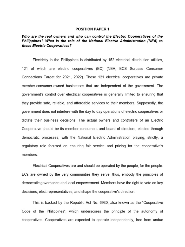 Position Paper | PDF
