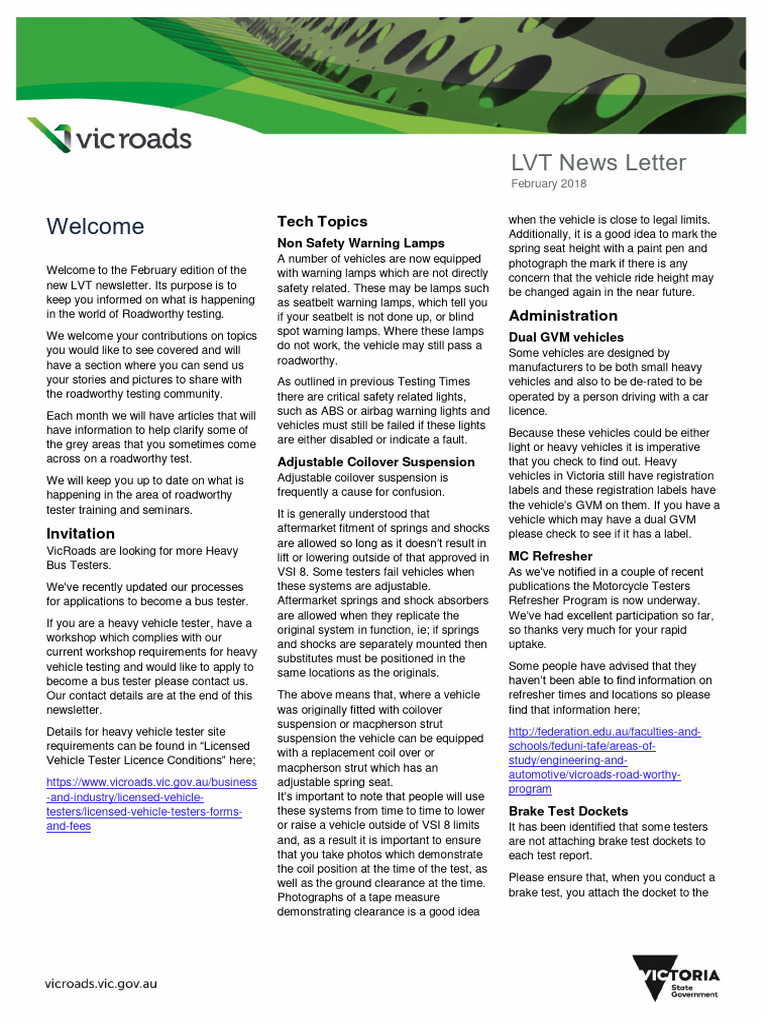 LVT Newsletter Feb 2018 | PDF