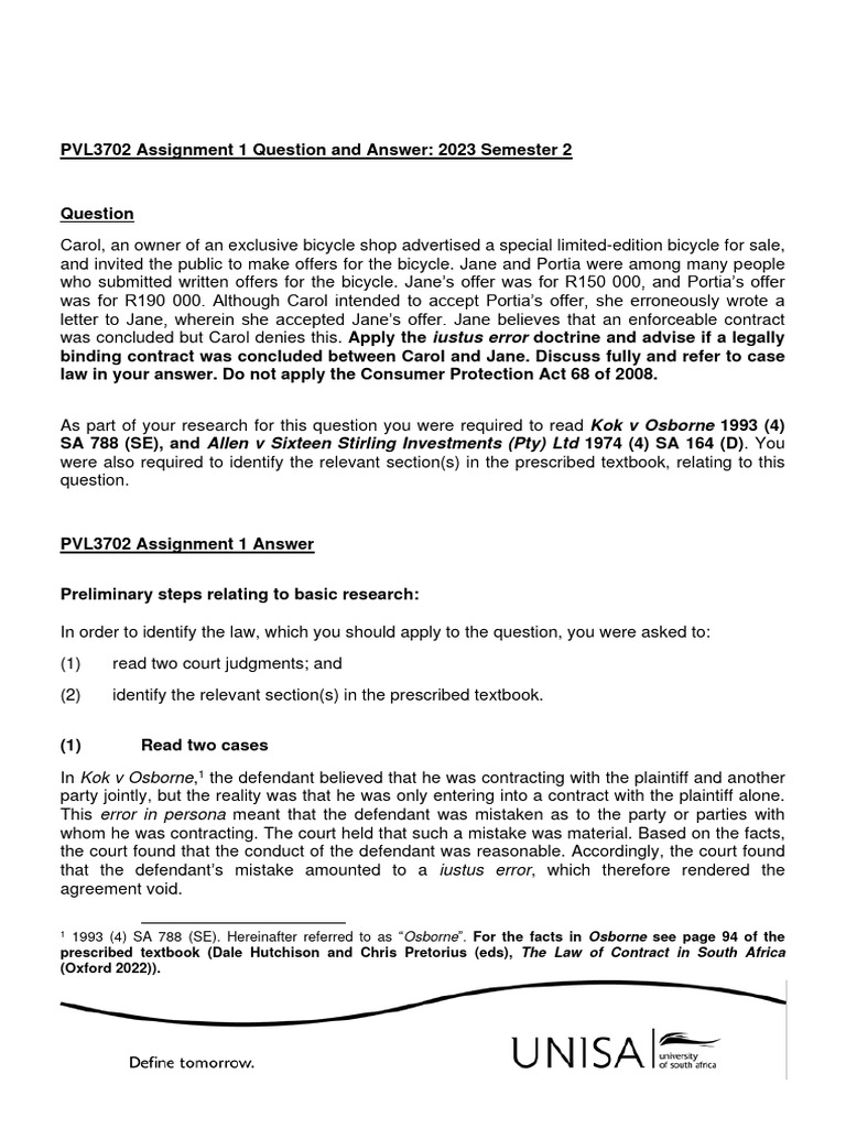 PVL3702 2023 Sem2 Assign1 Answer | PDF