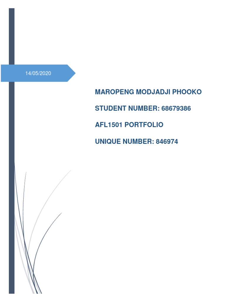 MM Phooko Afl Portfolio | PDF