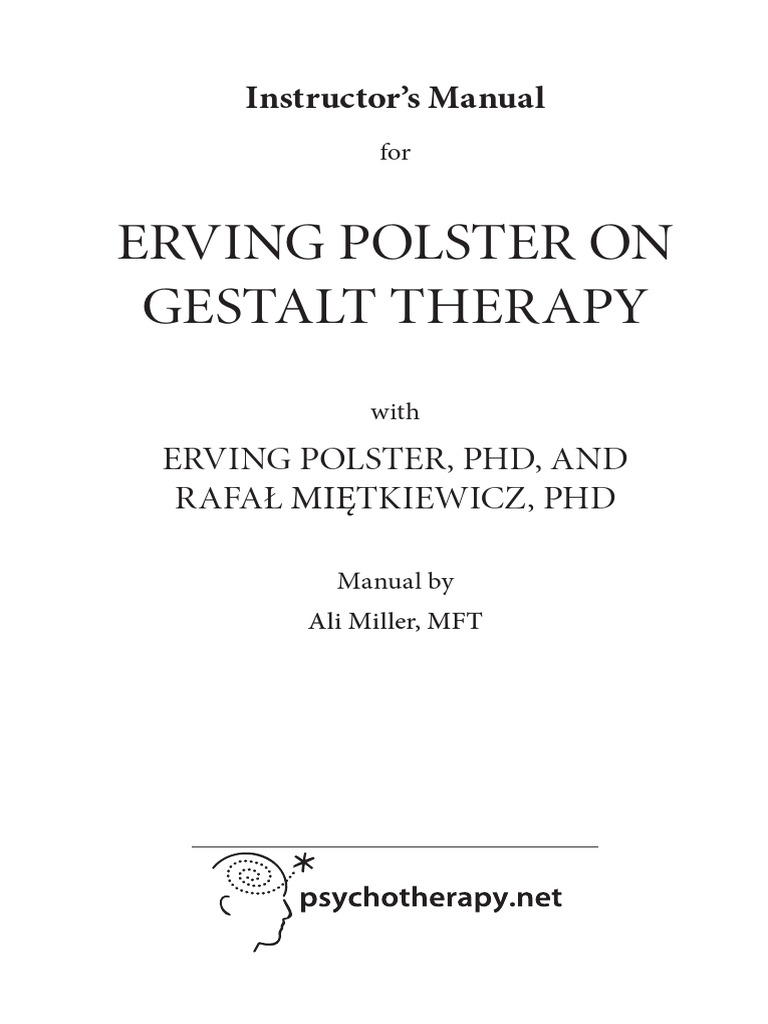 Erving Polster On Gestalt Therapy | PDF