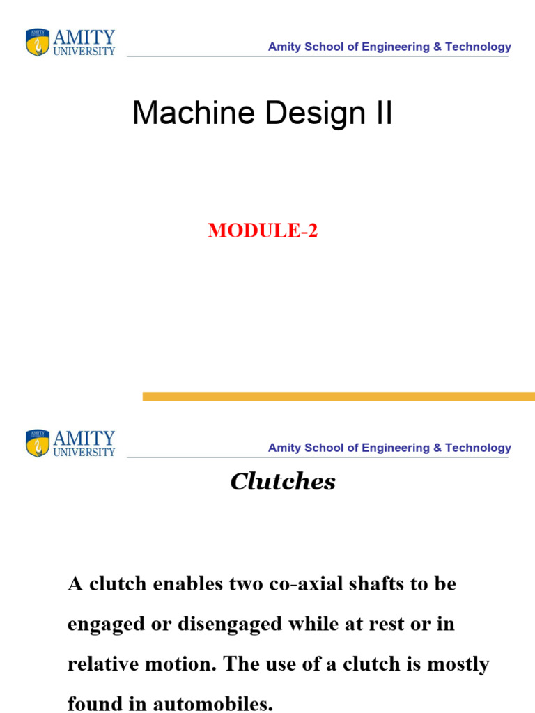 Machine Design Module - 2 | PDF