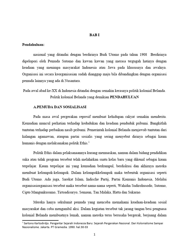 Sejarah Peran Pemuda Dalam Perubahan Sosial | PDF