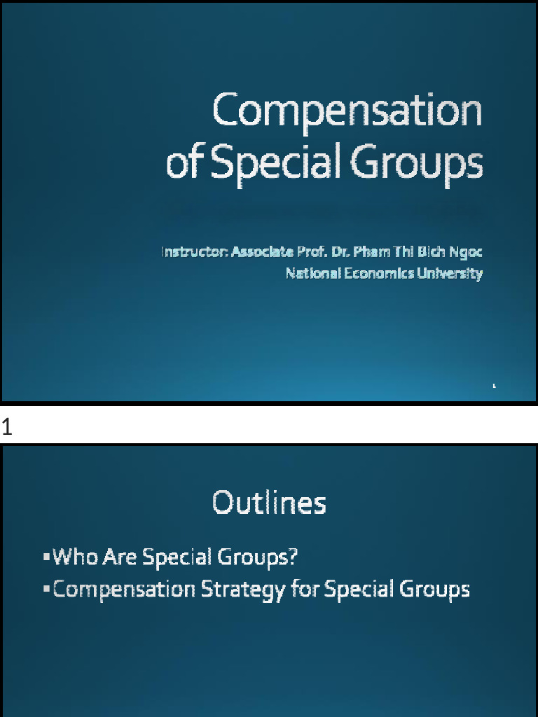 Unit 9. Compensation of Special Groups | PDF