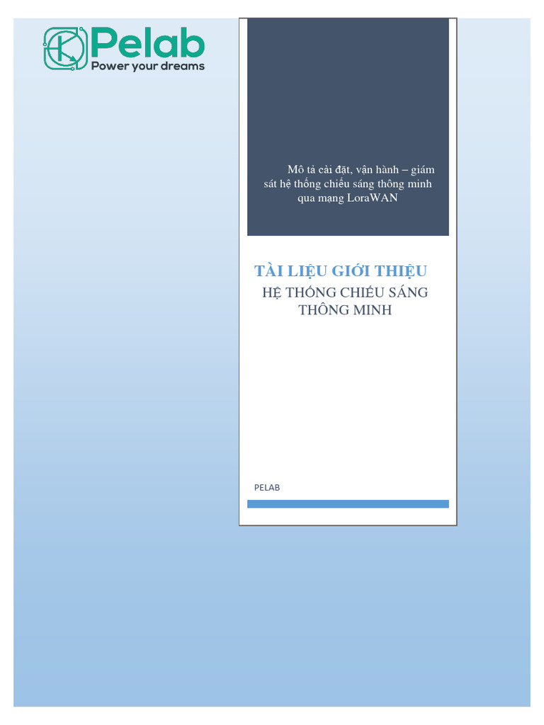 Tai Lieu Gioi Thieu HT Chieu Sang | PDF