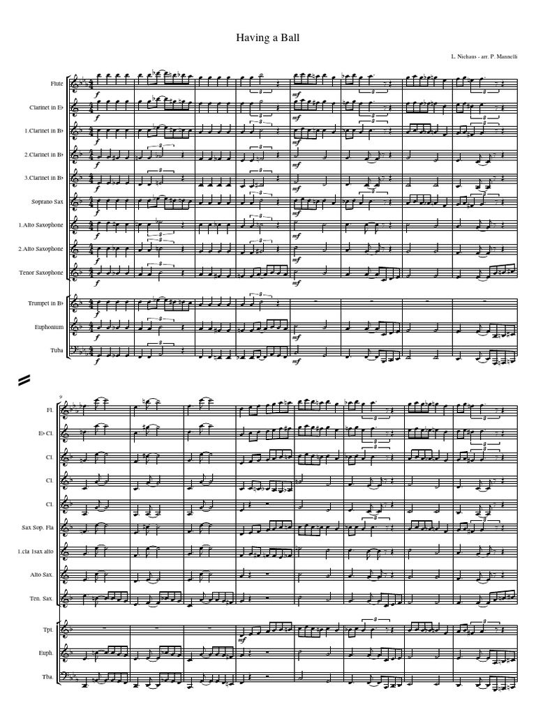 Having A Ball | PDF | Woodwind Instruments | Reed Aerophones