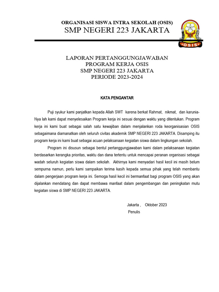 Program Osis 2023 | PDF