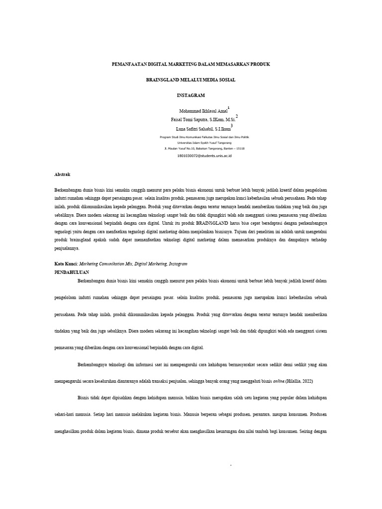 ARTIKEL (M.ikhlasul Amal) | PDF