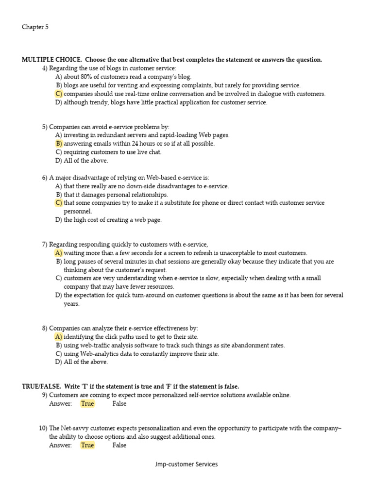 Chapetr 5 Tutorial | PDF