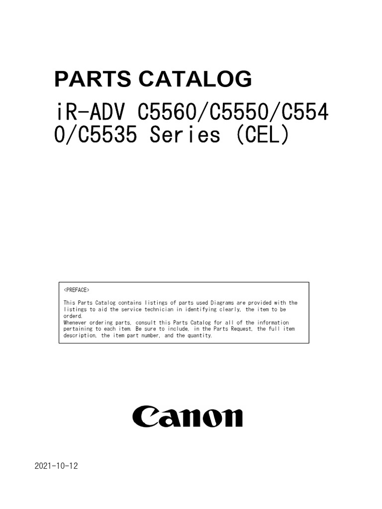 IR-ADV+C5560 C5550 C5540 C5535+Series Partscatalog E EUR | PDF ...