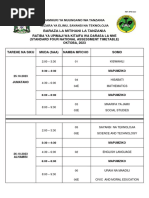 Psle Timetable 2025 | PDF