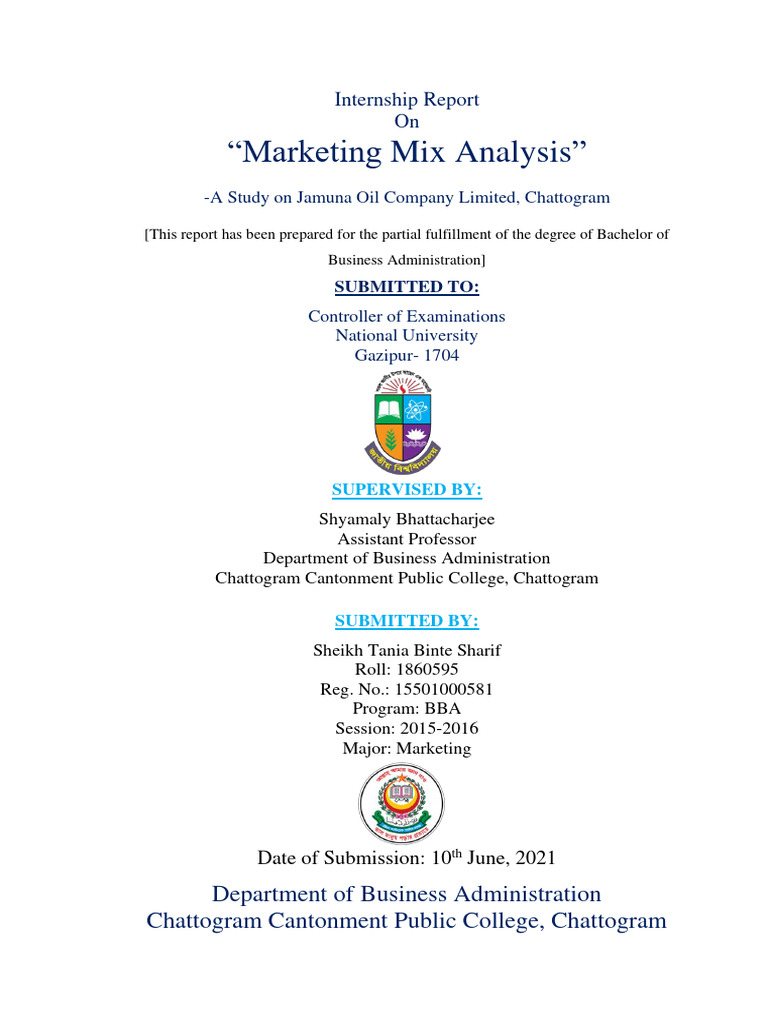 Internship Report | PDF