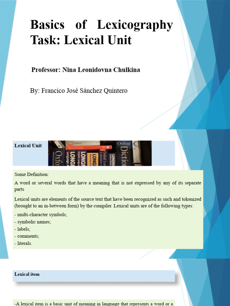 Lexical Units Oct 17-10-2023 | PDF | Word | Lexicon
