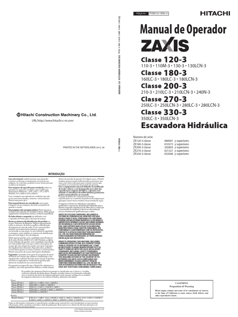 Catalog Hitachi ZX350-3 BFP - Operator | PDF