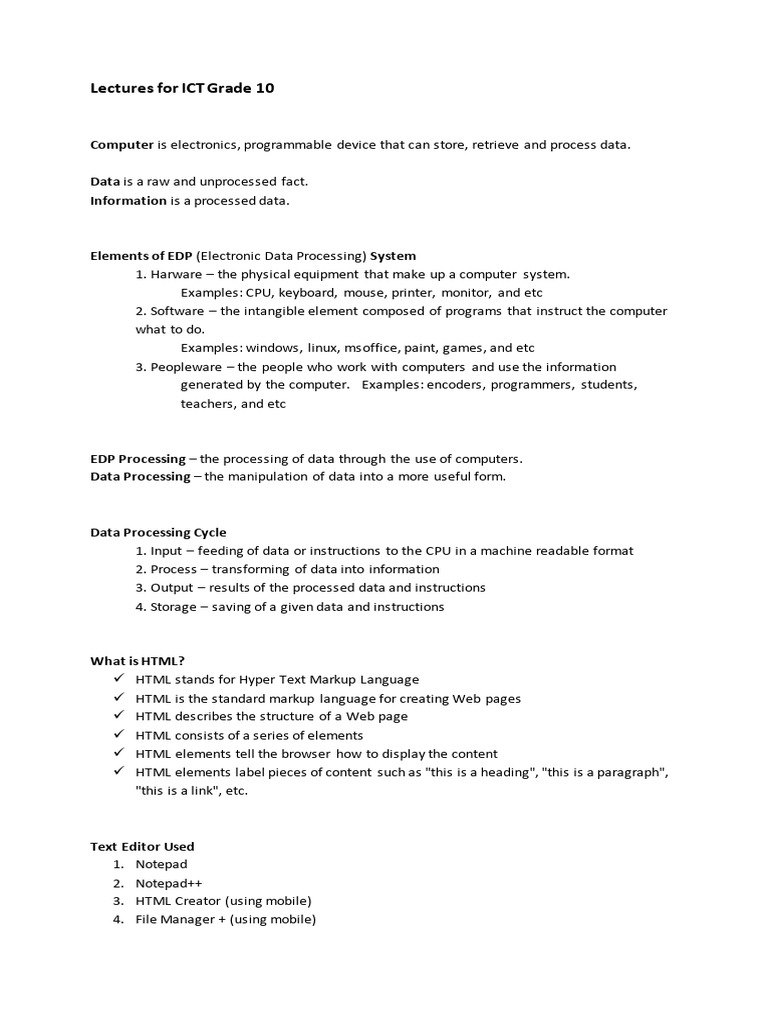 HTML Part1 | PDF | Html | Html Element HTML Part1 | PDF | Html | Html Element