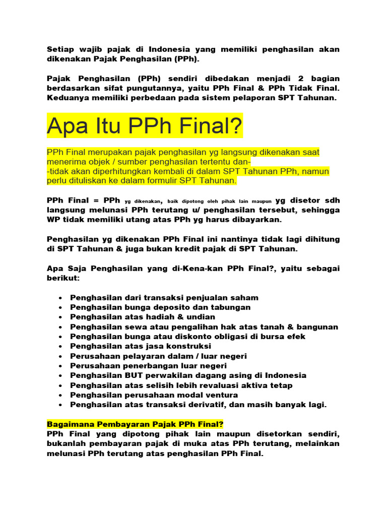 PPH Final Vs Non Final | PDF
