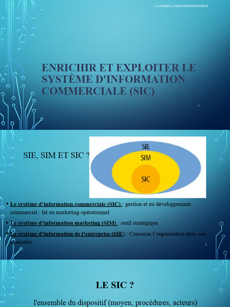 Enrichir Et Exploiter Le Sic - 3ahlc78bqzo | PDF | Système d ...