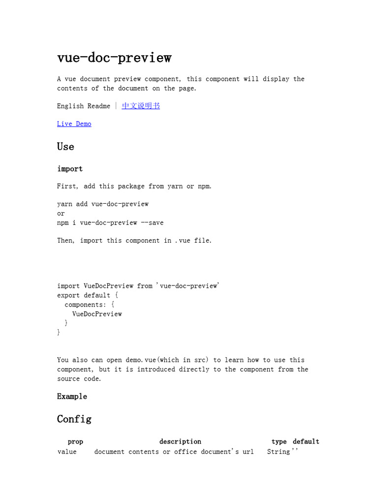 Vue-Doc-Preview: Import | PDF | Java Script | Computing Vue-Doc-Preview: Import | PDF | Java Script | Computing