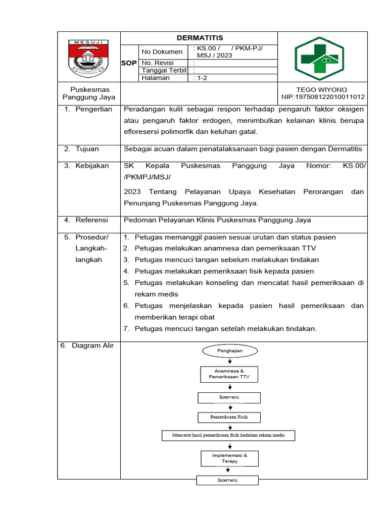 Sop Dermatitis | PDF