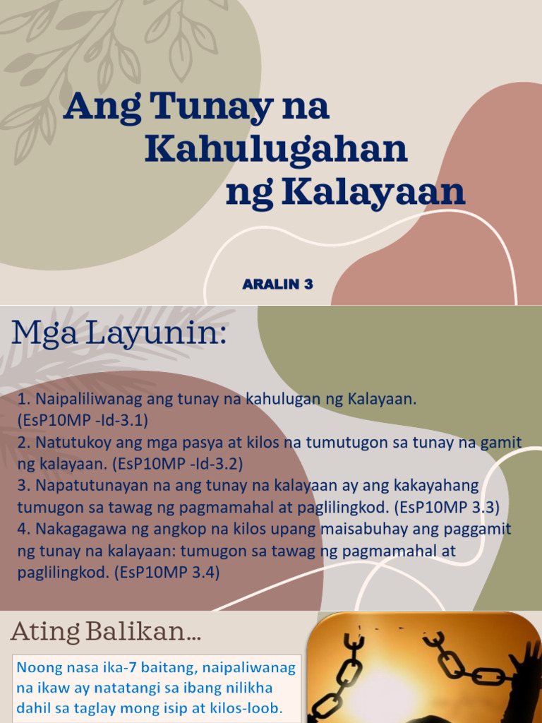 Aralin-3 Kalayaan | PDF
