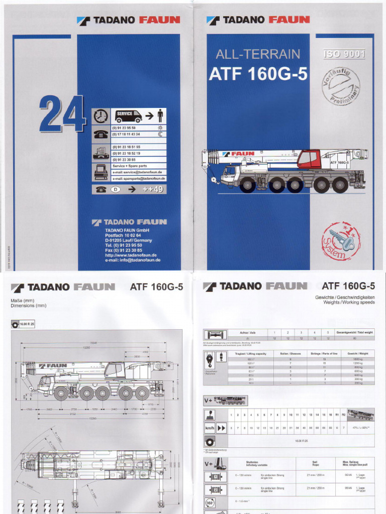 Tadano Faun Atf160g-5 | PDF