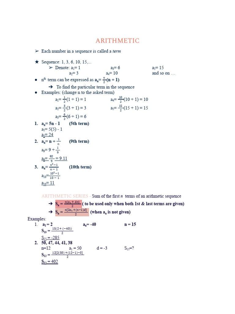 Math Reviewer | PDF