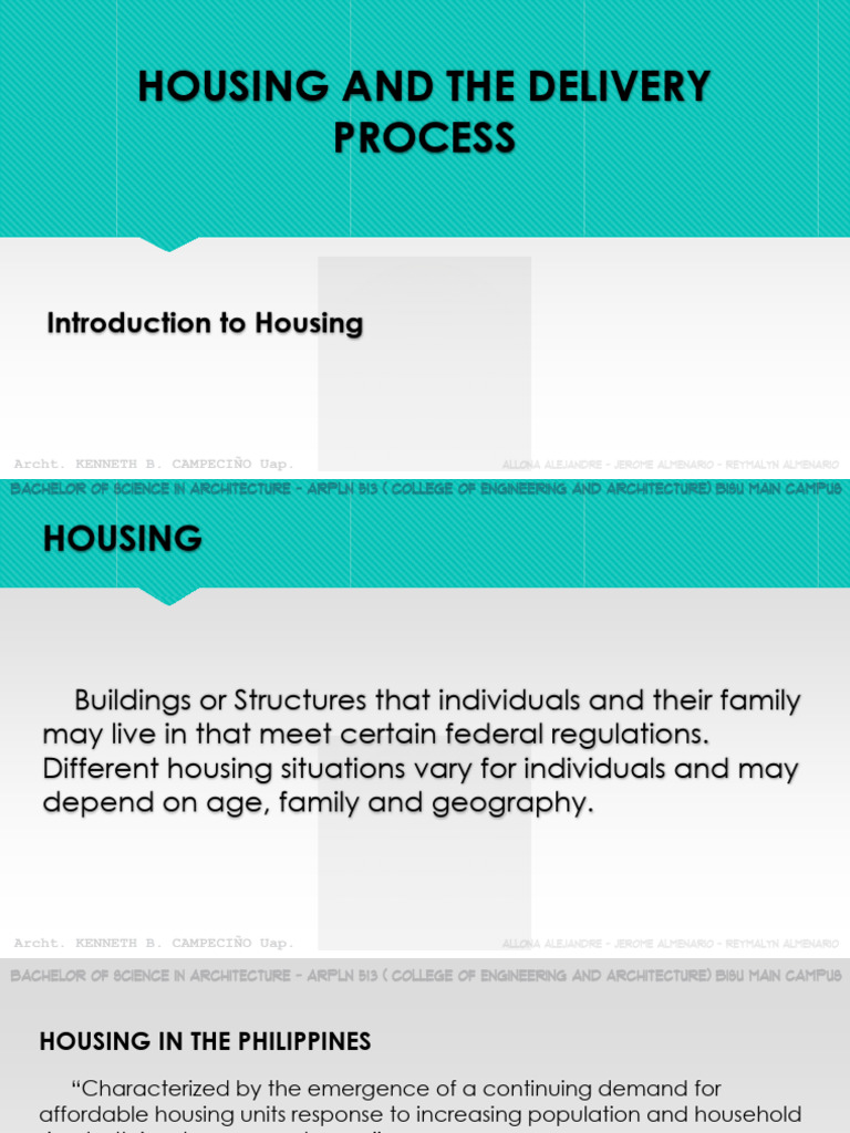 Introduction To Housing | PDF