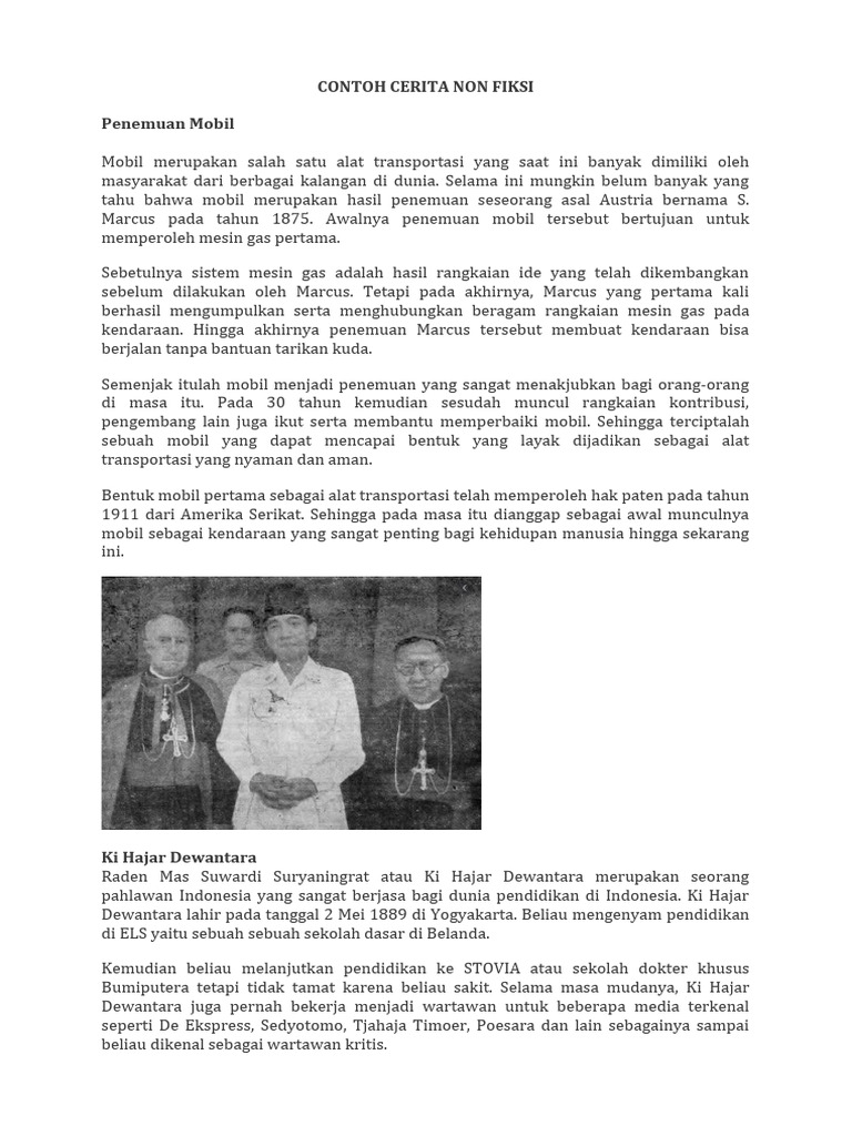 Contoh Cerita Non Fiksi | PDF