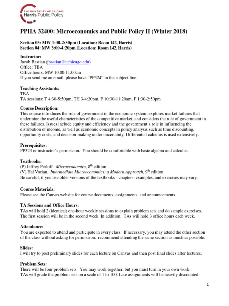 Microeconomics and Public Policy | PDF