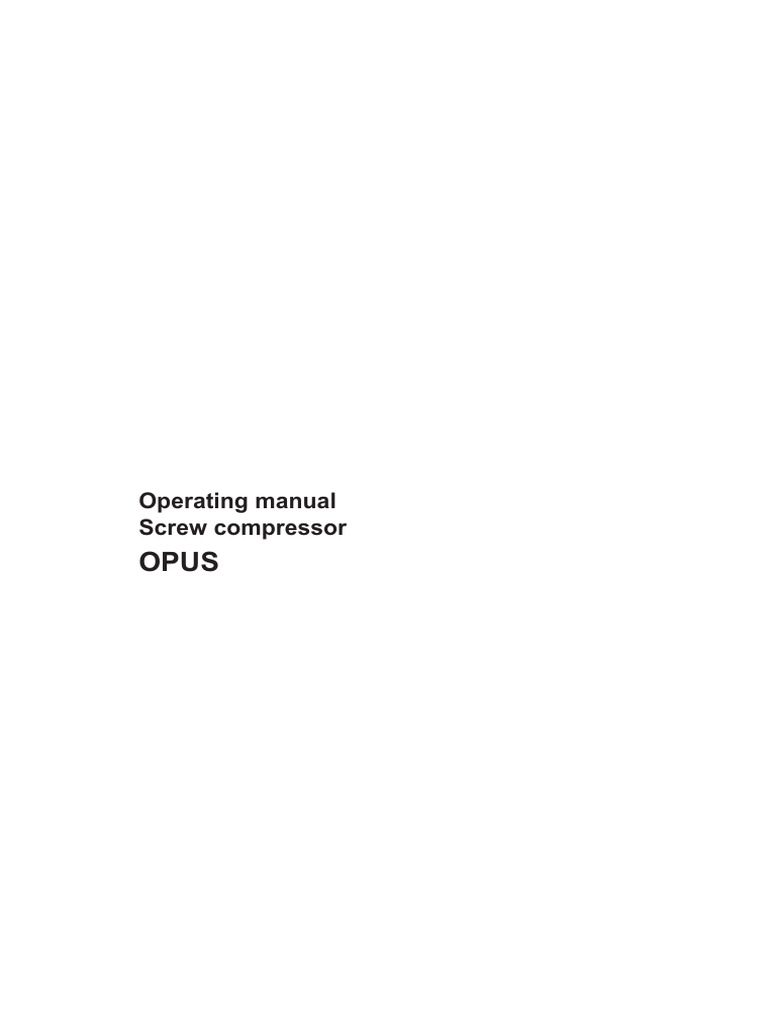 Manual OPUS 30-160 GB | PDF