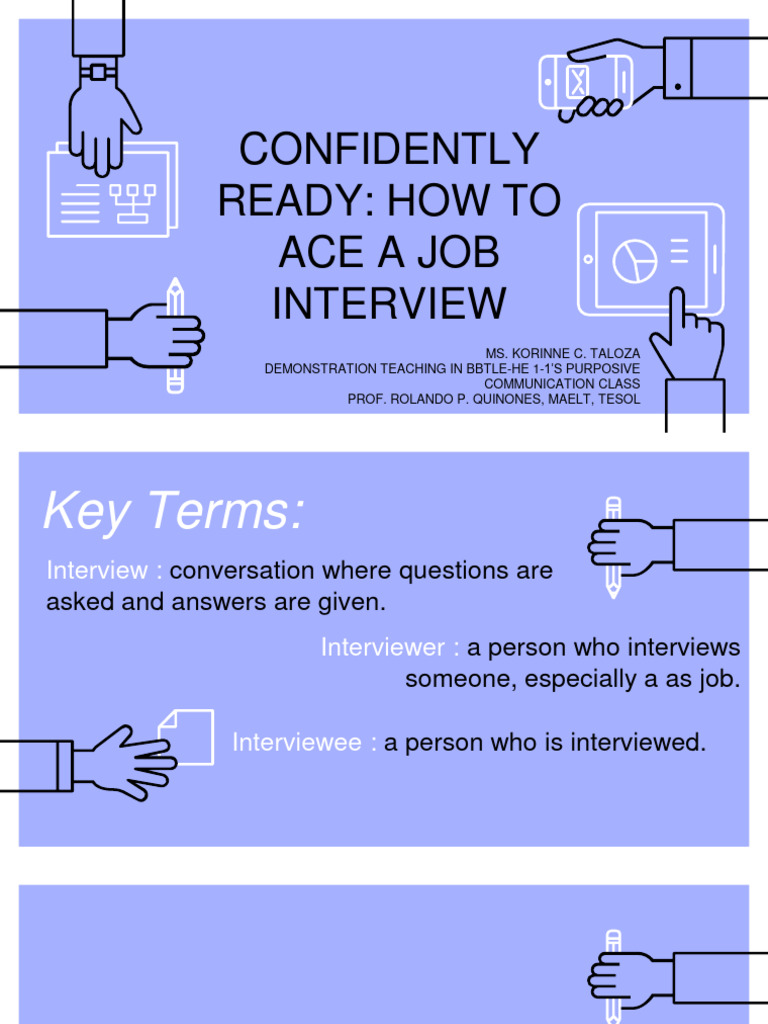 Confidently Ready - How To Ace A Job Interview | PDF