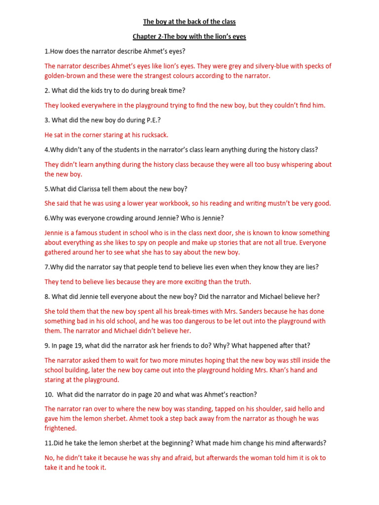 Ahmet's Lion Eyes and School Tales | PDF