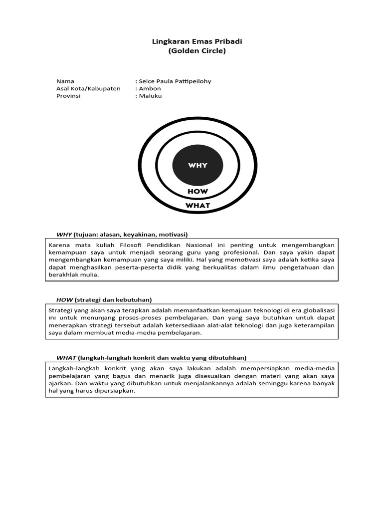 Komitmen Diri Dalam Mata Kuliah Filosofi Pendidikan Nasional | PDF