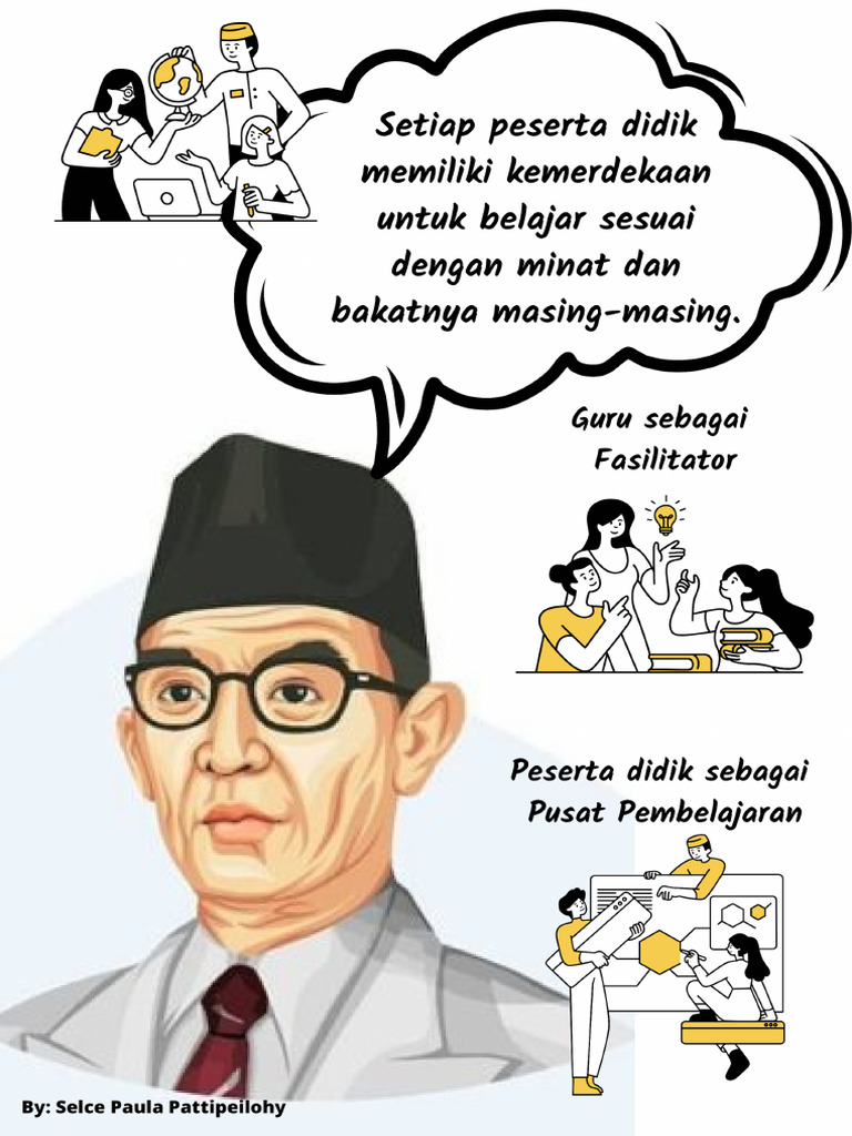 Karikatur Pemikiran Ki Hajar Dewantara | PDF