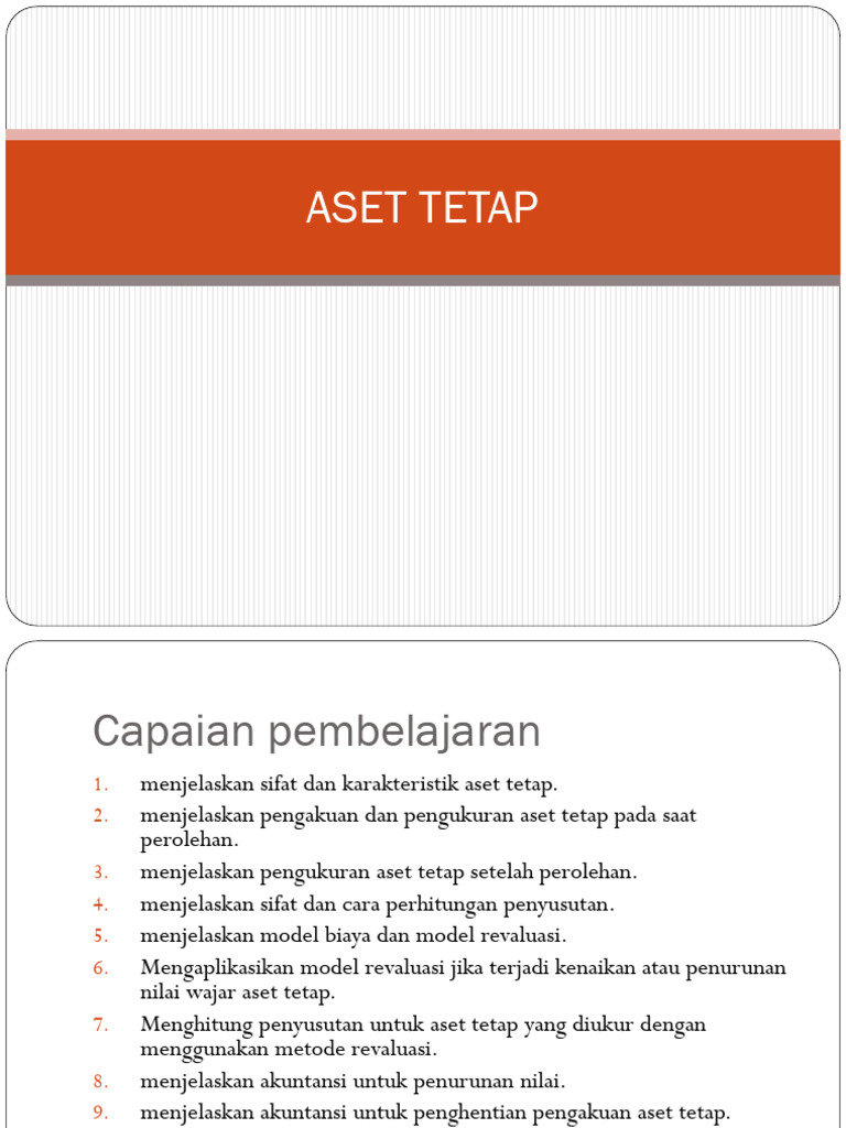 Aset Tetap | PDF