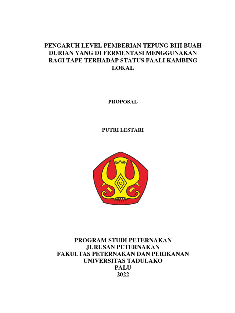 Proposal Putri Revisi 1 | PDF