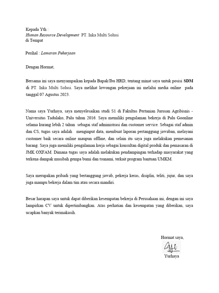 PT. Inka Multi Solusi Word | PDF