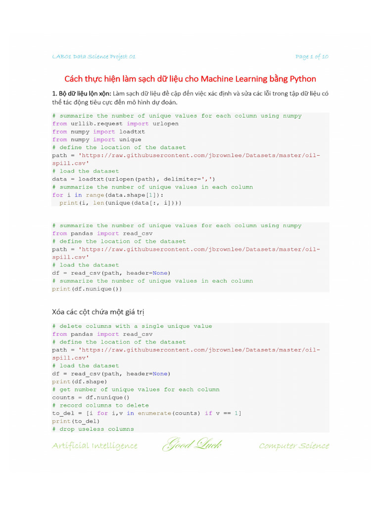 Lab 01 Ds Project 01 | PDF