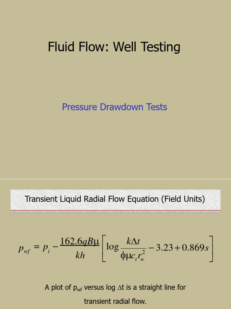 Drawdown Test | PDF