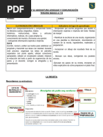 Cómo redactar una receta de cocina | PDF | Receta | Cocinando