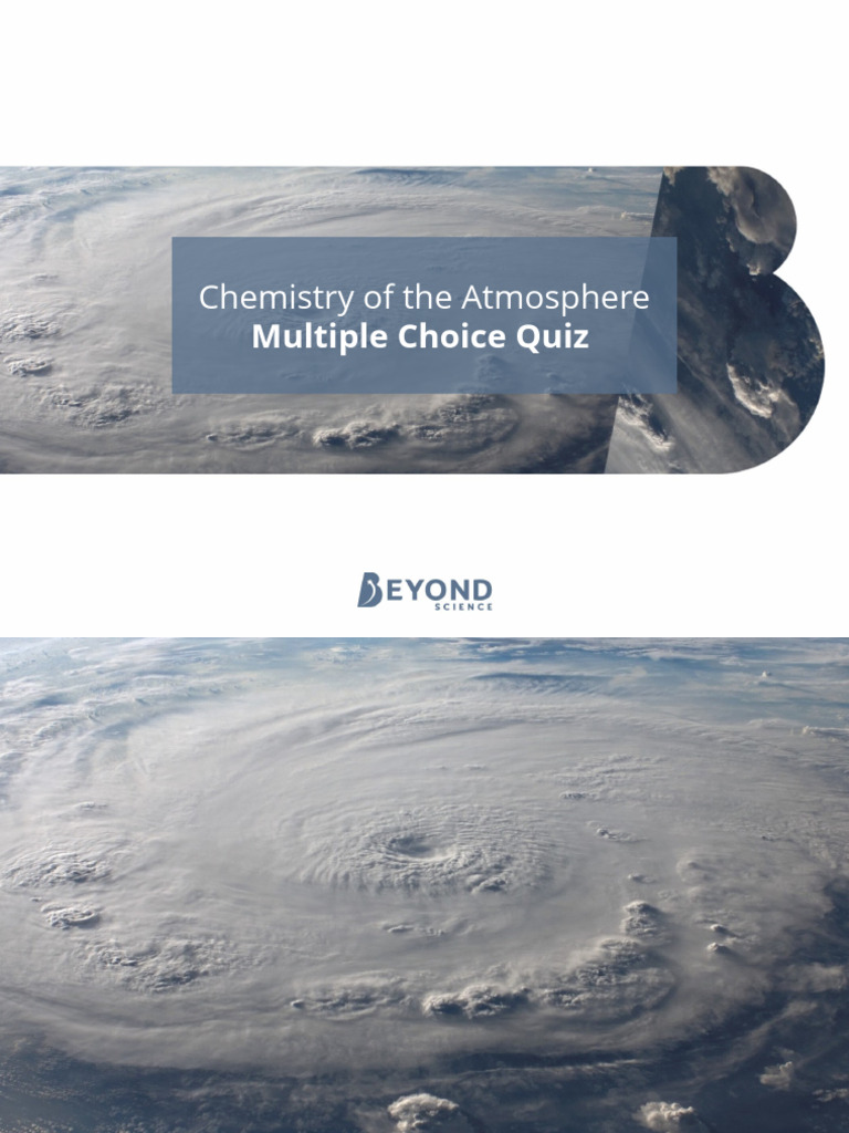 Chemistry of The Atmosphere Set 5 | PDF