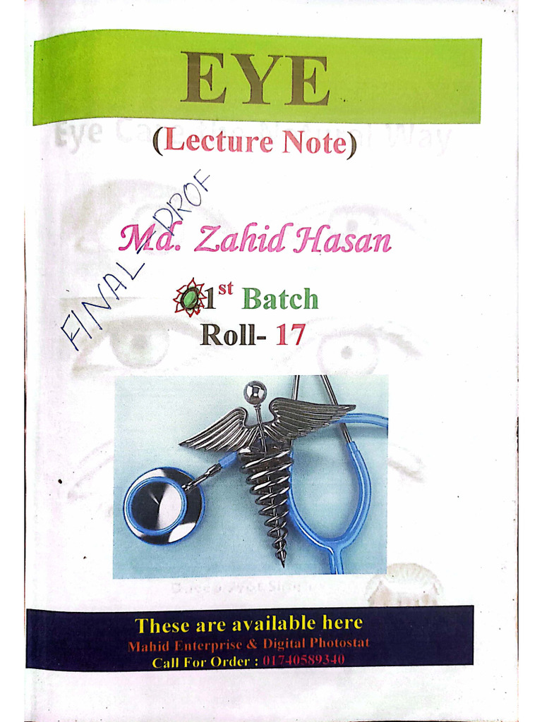 Eye Sheet | PDF