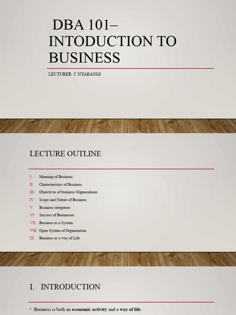 DBA 101 - Lesson 1 | PDF