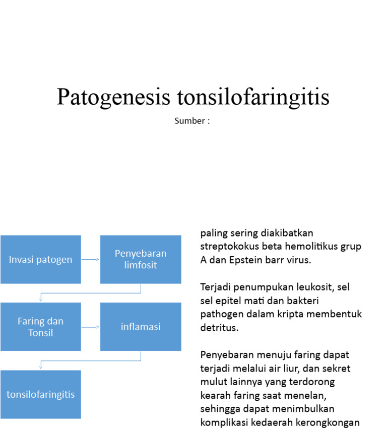 Patogenesis Tonsilofaringitis | PDF